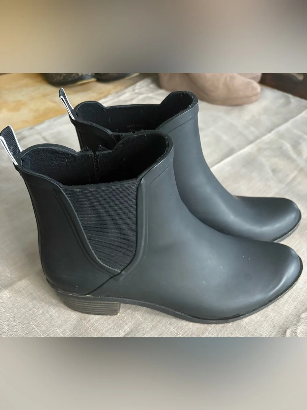 Lucky Brand | Shoes | Lucky Brand Black Chelsea Ankle Rain Boots | Poshmark